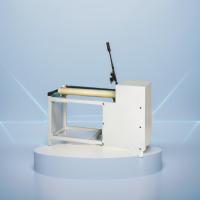 China Manul Plastic Paper Core Tube Cutting Machine QG-500/1000/1600 Models Circular Knife Synchronous Rotation for sale