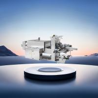 China Fully automatic heat shrink packaging machine cuff type and precise wrapping solution online with turret rewind machine for sale