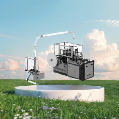 China ZWJ-150 OPEN CAM Ultrasonic Paper Bowl Machine 80pcs/min 170~450gsm single doulbe pe coated paper ultrasonic heater for sale