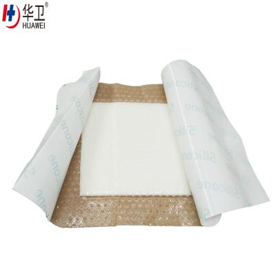 China Medical consumables 15 x 15cm bedsore treatment,  silicone foam wound patch for sale