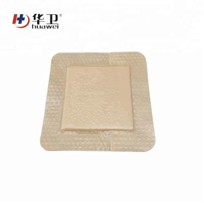 China waterproof semipermeable surgical silicone foma wound care dressing with border for sale