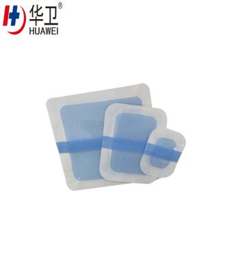 China Medical consumables 12.5*12.5 cm Advanced Hydrogel wound patch with adhesive border for sale