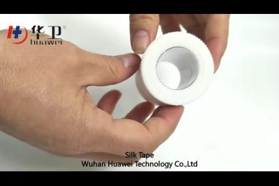 China Medical plaster tape adhesive silk dressing tape silk cover roll for sale
