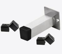 China Square Vinyl End Caps Rubber Hole Plugs Black PVC End Cap Flexible Protector Soft Rubber End Cap Plastic Cover for sale