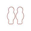 China Hair Rubber Irregular Shaped Parts Rubber Special Shaped OEM ODM for sale