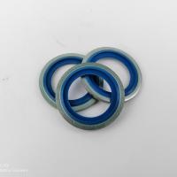 China Semi Wrapped Blue Combination Gasket Galvanized Metric Seal Customized Color for sale