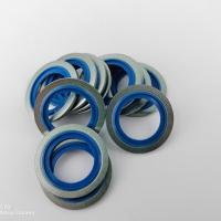 China Semi Wrapped Blue Combination Gasket Galvanized Metric Seal Customized Color for sale