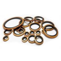 China NBR FKM EPDM Rubber Gasket Seal Flat Metal Sheet Skeleton Dowty Self Centering Bonded Seal for sale