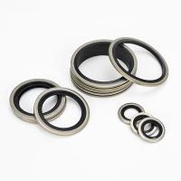 China NBR FKM EPDM Rubber Gasket Seal Flat Metal Sheet Skeleton Dowty Self Centering Bonded Seal for sale