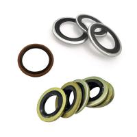 China Rubber EPDM NBR Customized Stainless Steel Metal Screw Dowty Sealing Washer for sale