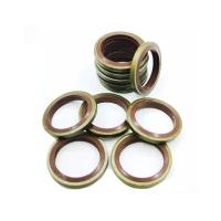 China Combining Flat Washer Gasket NBR FKM Metal Flat Rubber Sealing Washers for sale