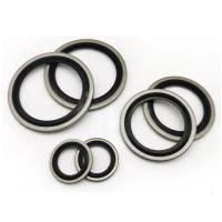 China Combining Flat Washer Gasket NBR FKM Metal Flat Rubber Sealing Washers for sale