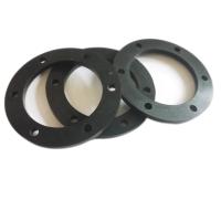 China NBR Silicone EPDM FKM HNBR CR Rubber Automotive Part Round Washer Flange Grommet Ring for sale