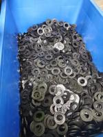 China NBR Silicone EPDM FKM HNBR CR Rubber Automotive Part Round Washer Flange Grommet Ring for sale