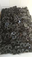 China NBR Silicone EPDM FKM HNBR CR Rubber Automotive Part Round Washer Flange Grommet Ring for sale