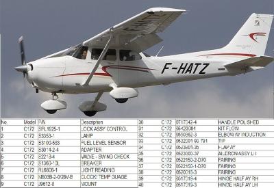 China Cessna 172 Aviation Spare Parts Top Choice For Aviation Industry for sale
