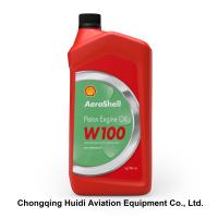 China AeroShell Oil W100 SAE Grade 50 Ashless Dispersant Aircraft Oil 12 Quart/Case for sale