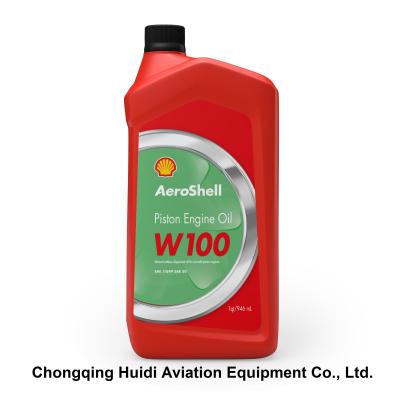 China AeroShell Oil W100 SAE Grade 50 Ashless Dispersant Aircraft Oil 12 Quart/Case for sale