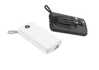 China OPPO 10000mAh Portable Power Bank with Built-in Cables 2.1A 5V ABS Fireproof for sale