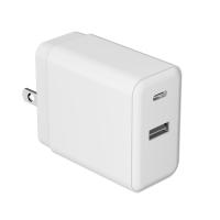 China USB A 15V IPhone 14 GaN Fast Charger Folding Pins PC Fireproof Adapter Compatible for sale