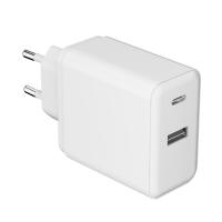China PC Fireproof EU 2 Port Fast Charger 65W GaN with Power Delivery 15V 2A for sale