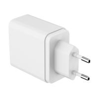 China PC Fireproof EU 2 Port Fast Charger 65W GaN with Power Delivery 15V 2A for sale