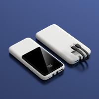 China 20W 10000mAh Power Bank with Inbuilt Cable 1.5A 12V Type C ABS Thin Large Capacity for sale