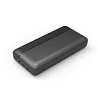 China Wireless PD Power Bank 20000mAh Black 9V 2.22A ABS Fire Prevention Portable Charger for sale