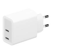 China EU 45W USB C Fast Charger 20V 2.25A Dual Port PD Charger for Android Phone for sale