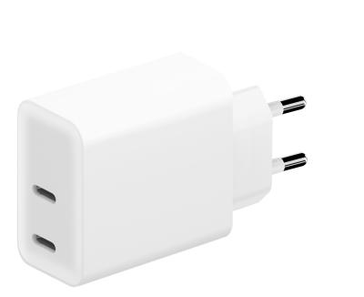 China EU 45W USB C Fast Charger 20V 2.25A Dual Port PD Charger for Android Phone for sale