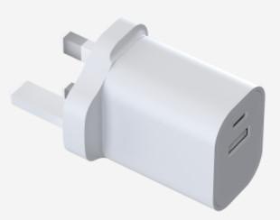 China 20W PD Fast Charger 12V 1.67A Dual Port USB C Wall Adapter for iPhone Samsung for sale
