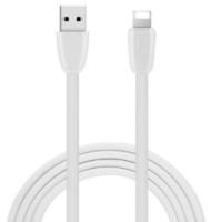 China White MFi USB Cable PVC 1m 2.1A Lightning USB Charging Cable TPE for sale
