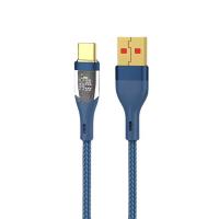 China EMK 6ft Type C Charger Cables Nylon Braided Super Fast Charge Cable 100W for sale