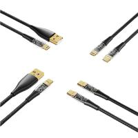 China EMK 6ft Type C Charger Cables Nylon Braided Super Fast Charge Cable 100W for sale