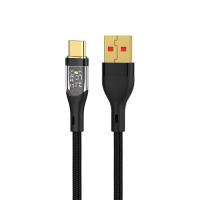 China EMK 6ft Type C Charger Cables Nylon Braided Super Fast Charge Cable 100W for sale