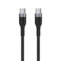 China 87W USB C to C PD Fast Charging Cable 1m Pure Copper Braided Nylon P-DL175 for sale