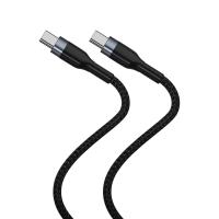 China 87W USB C to C PD Fast Charging Cable 1m Pure Copper Braided Nylon P-DL175 for sale
