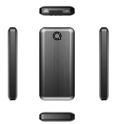 China 5V Multiple Charge Power Bank Inbuilt Cable Lithium Ion Polymer 10000Mah MSDS for sale