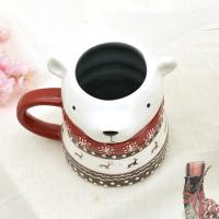 China 3d Mug Snowman Ceramic  Porcelain Christmas Mugs Ceramic 3d Mug In Santa Design for sale