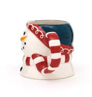 China 3d Mug Snowman Ceramic  Porcelain Christmas Mugs Ceramic 3d Mug In Santa Design for sale
