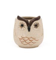 China 24 Inch 6 Inch  16 Inch Ceramic Flower Pots 3D Unique Owl Lovely Flower Succulent Pots Mode for sale