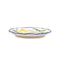 China Personalized Ceramic Dinner Plates Spring Colorful Plates With Flower for sale