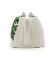 China Pottery Cream And Sugar Set Spring Summer 3d Silk Print With Handpainting Pattern for sale