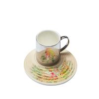 China Ceramic Cup Saucer Set  Ceramic Mug And Compartments Ceramic Plates  Sets Customized For Nice Gift for sale