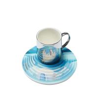 China Ceramic Cup Saucer Set  Ceramic Mug And Compartments Ceramic Plates  Sets Customized For Nice Gift for sale