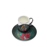China Ceramic Cup Saucer Set  Ceramic Mug And Compartments Ceramic Plates  Sets Customized For Nice Gift for sale