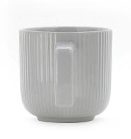 China Nordic Style Morandi Line Custom Ceramic Tall Coffee Mug 16Oz for sale