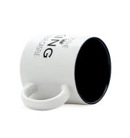 China Ceramic Dad Mug Coffee Mug White Color with creative words 