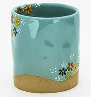 China Fashion Customized Colored Coffee Tea Ceramic Mug With Handle Gardening Coffee Mugs for sale