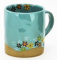 China Fashion Customized Colored Coffee Tea Ceramic Mug With Handle Gardening Coffee Mugs for sale